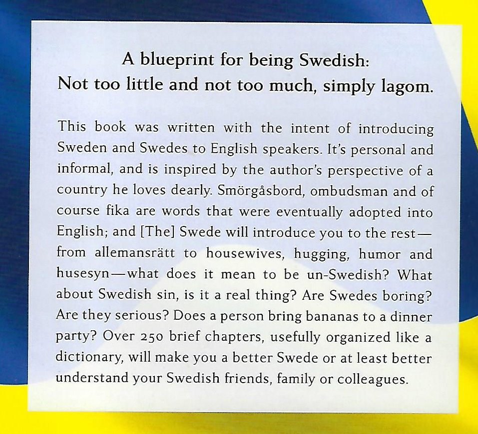[The] Swede – 250 short chapters on Sweden and its people – Lagom ...